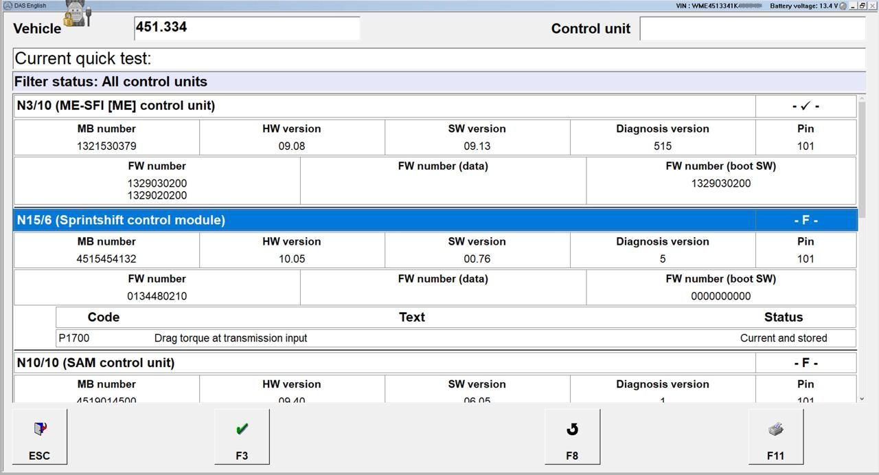 Smart - Sprintshift P1700 - ATR Remote